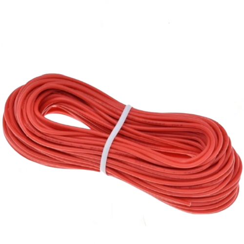 24AWG Multi Strand Hookup Wire Red Color 5Meter - SRK ELECTRONICS