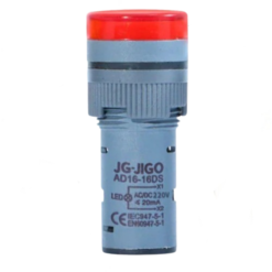 JIGO 220V AC 16mm Indicator Red Color - SRK ELECTRONICS