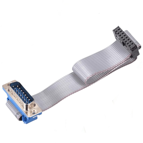 DB 15Pin D Sub Male To FRC 16Pin Female Flat Ribbon Cable 2.54mm 25CM ...