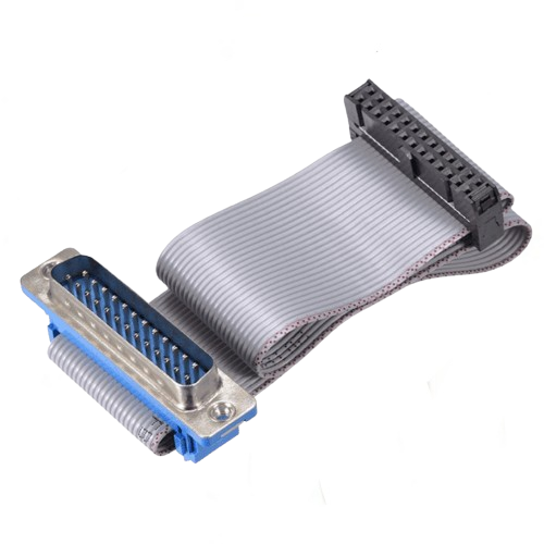 DB 25Pin D Sub Male To FRC 26Pin Female Flat Ribbon Cable 2.54mm 70CM ...
