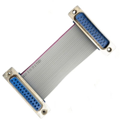 DB 25Pin D Sub Male To DB 25Pin D Sub Female Flat Ribbon Cable 60CM ...